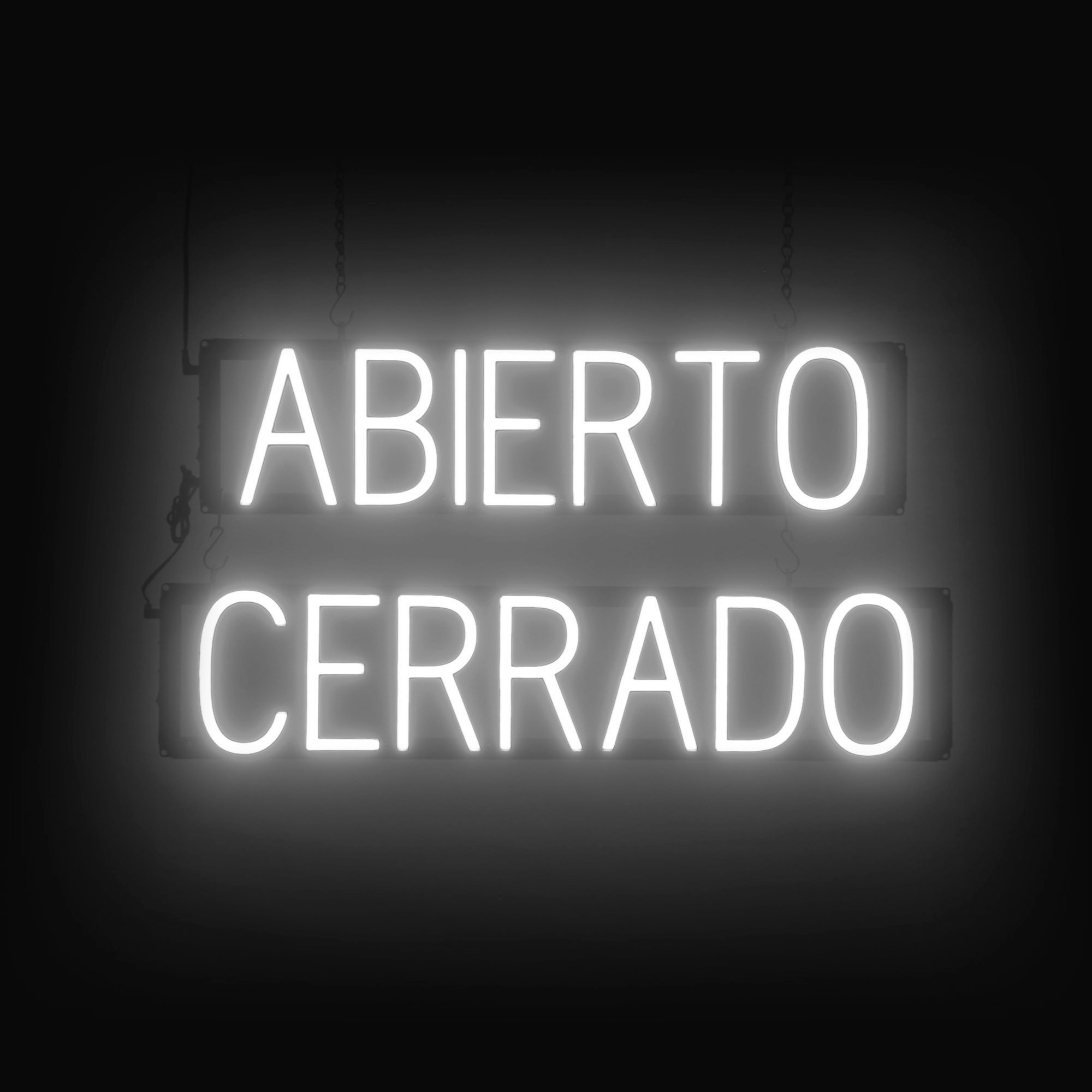 SpellBrite ABIERTO CERRADO Sign | Neon Sign Look, LED Light | 28.3" x ...