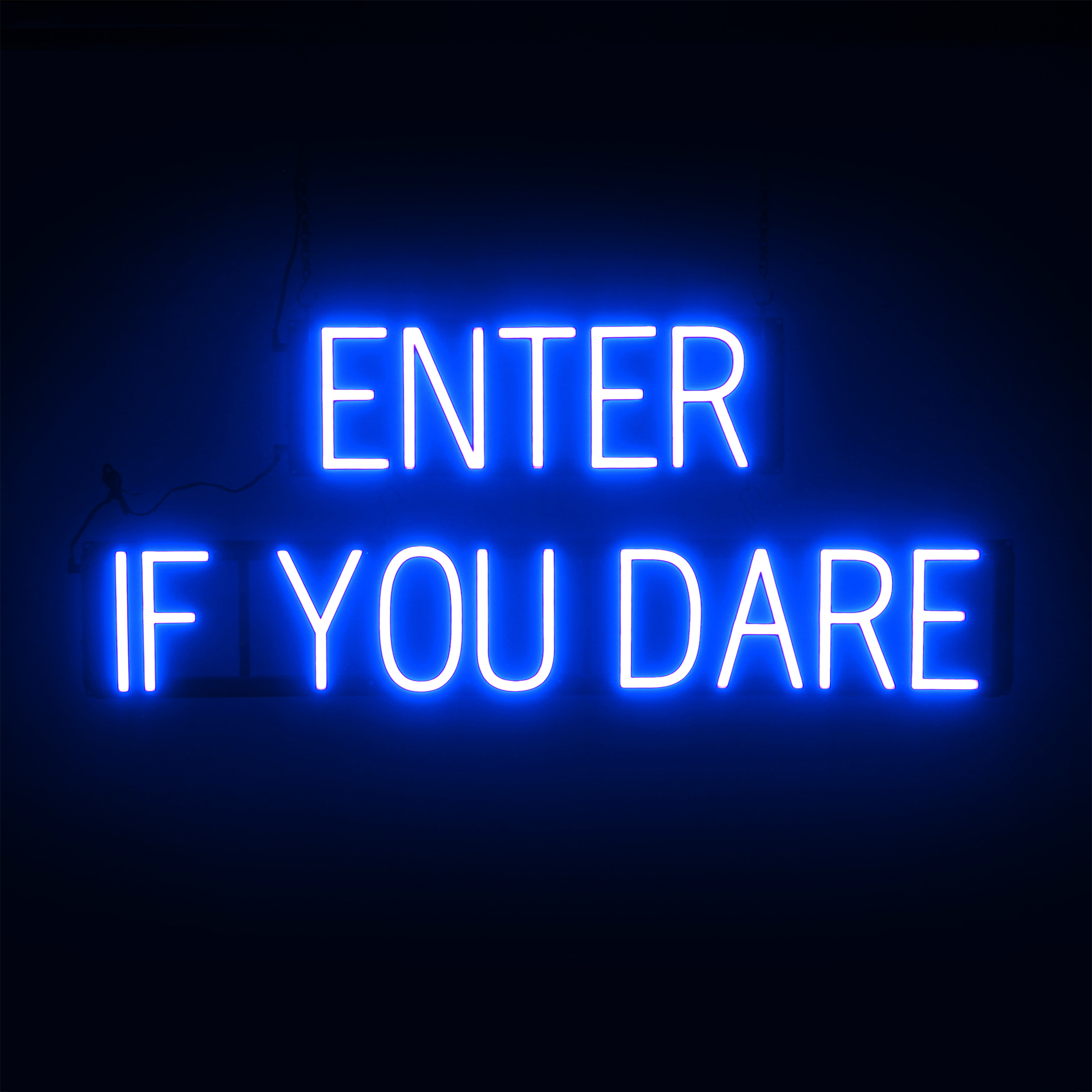 SpellBrite ENTER IF YOU DARE Sign | Neon Sign Look, LED Light | 36.8" x ...