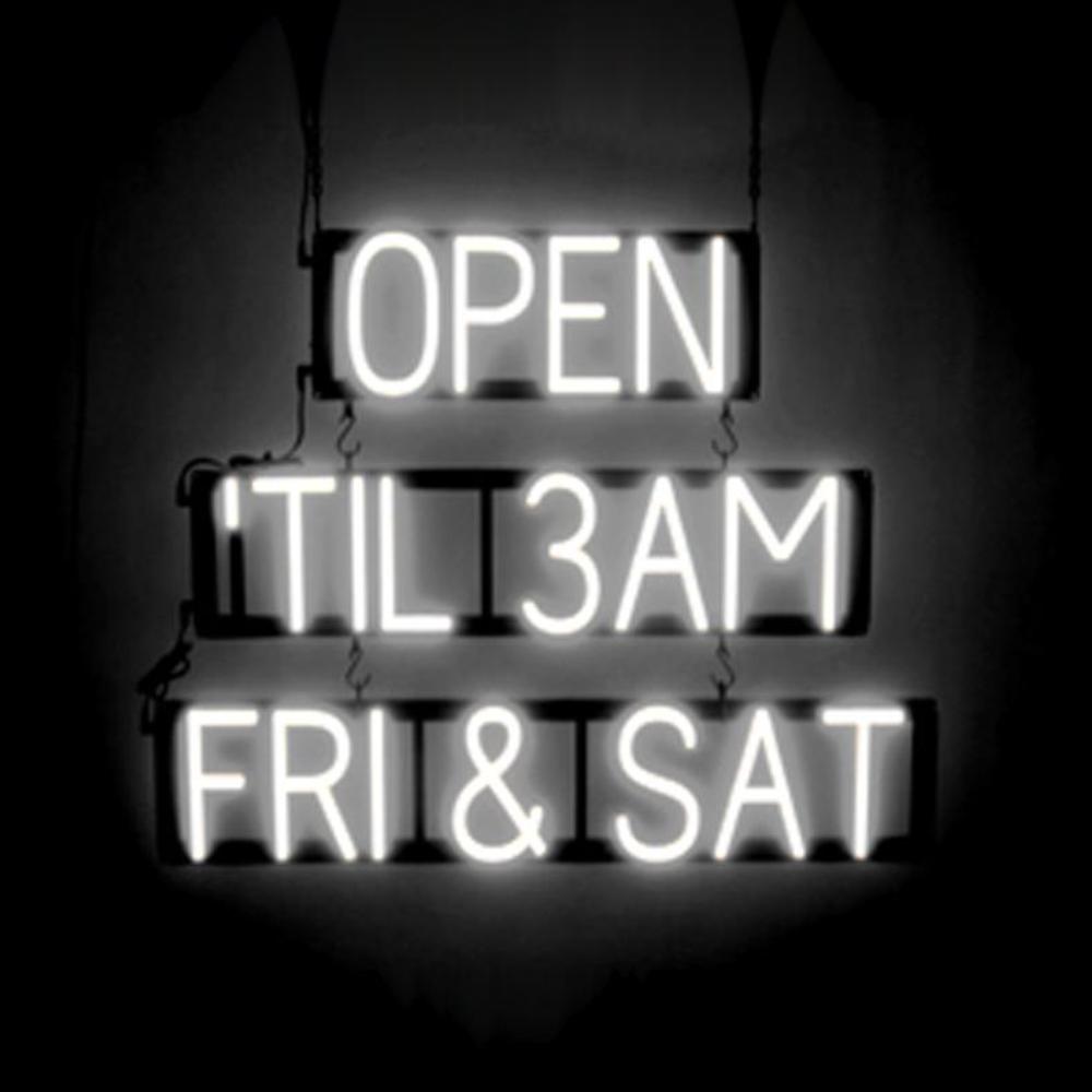 S-SGN-07084-01 SpellBrite Ultra-Bright Open 'Til 3Am Fri & Sat Neon-LED ...