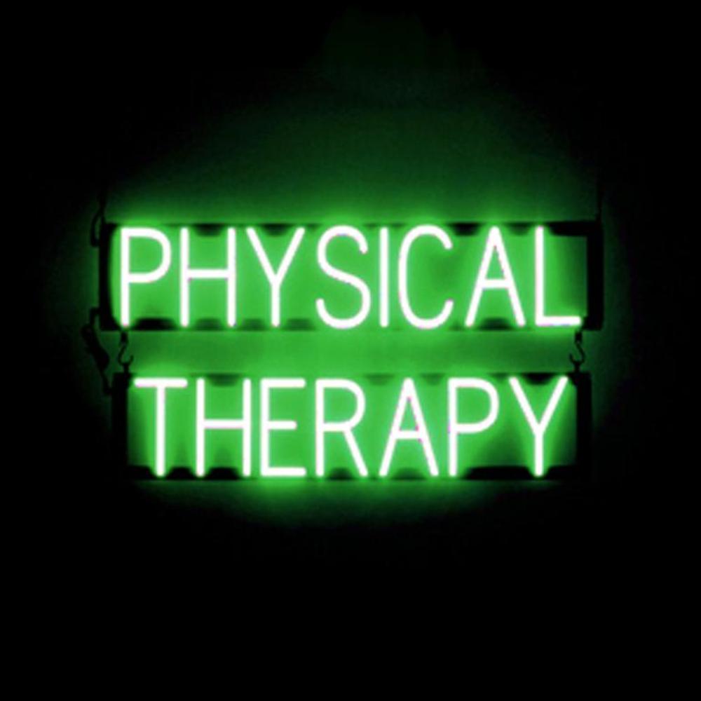 SpellBrite PHYSICAL THERAPY Sign | Neon Sign Look, LED Light | 29.3" x ...