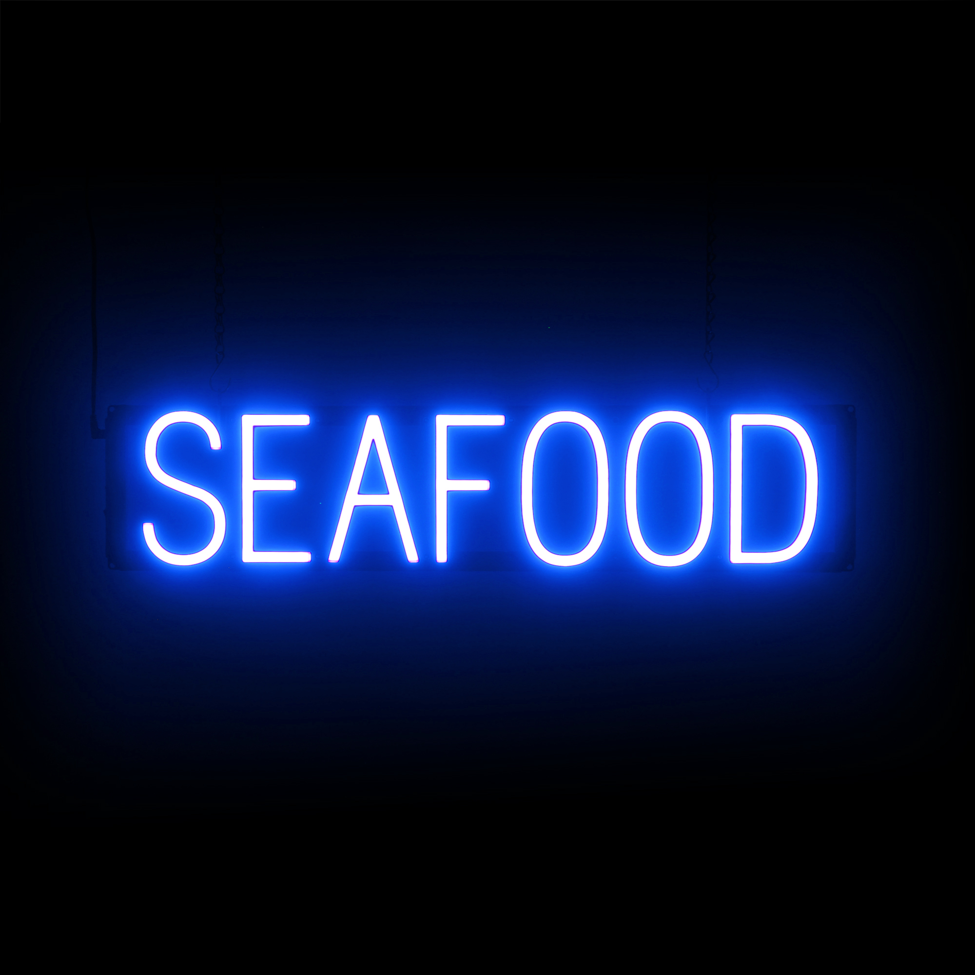SpellBrite SEAFOOD Sign | Neon Seafood Sign Look, LED Light | 28.0" x 6 ...