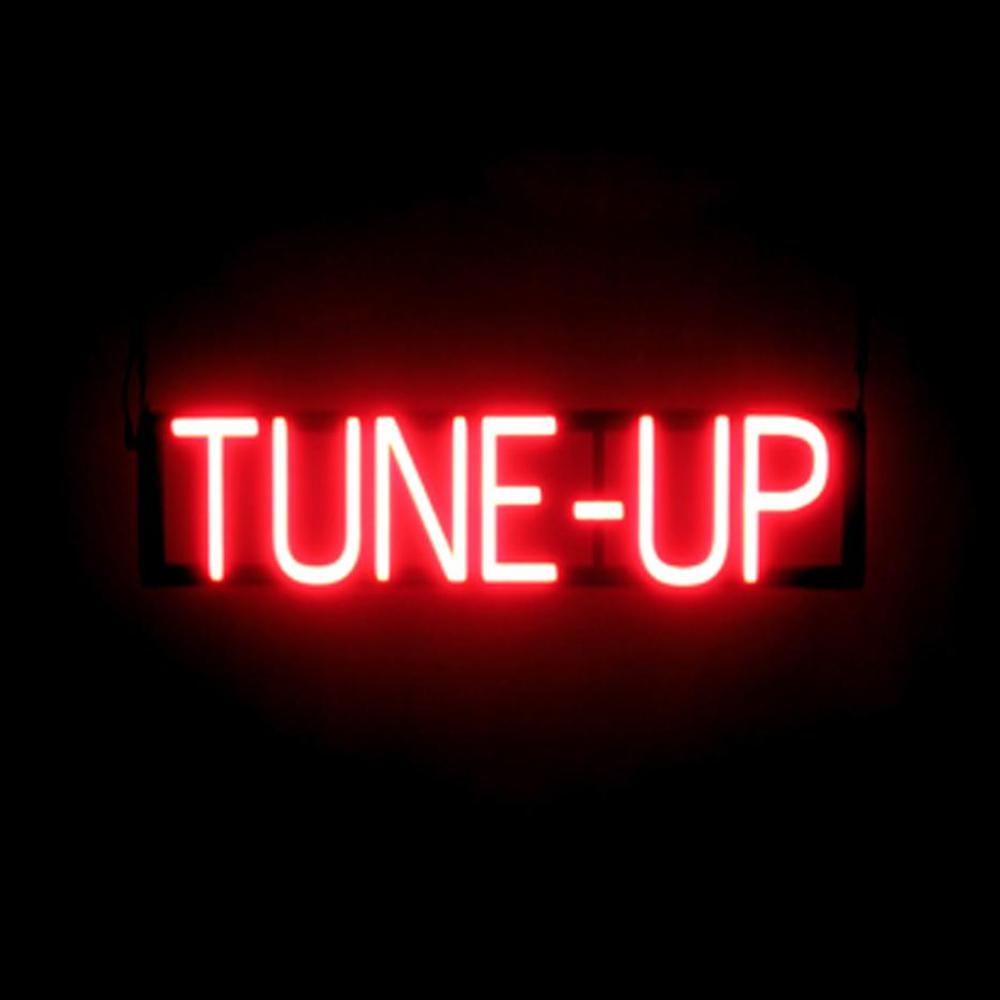 SpellBrite TUNE-UP Sign | Neon Tune-Up Sign Look, LED Light | 25.9" x 6 ...