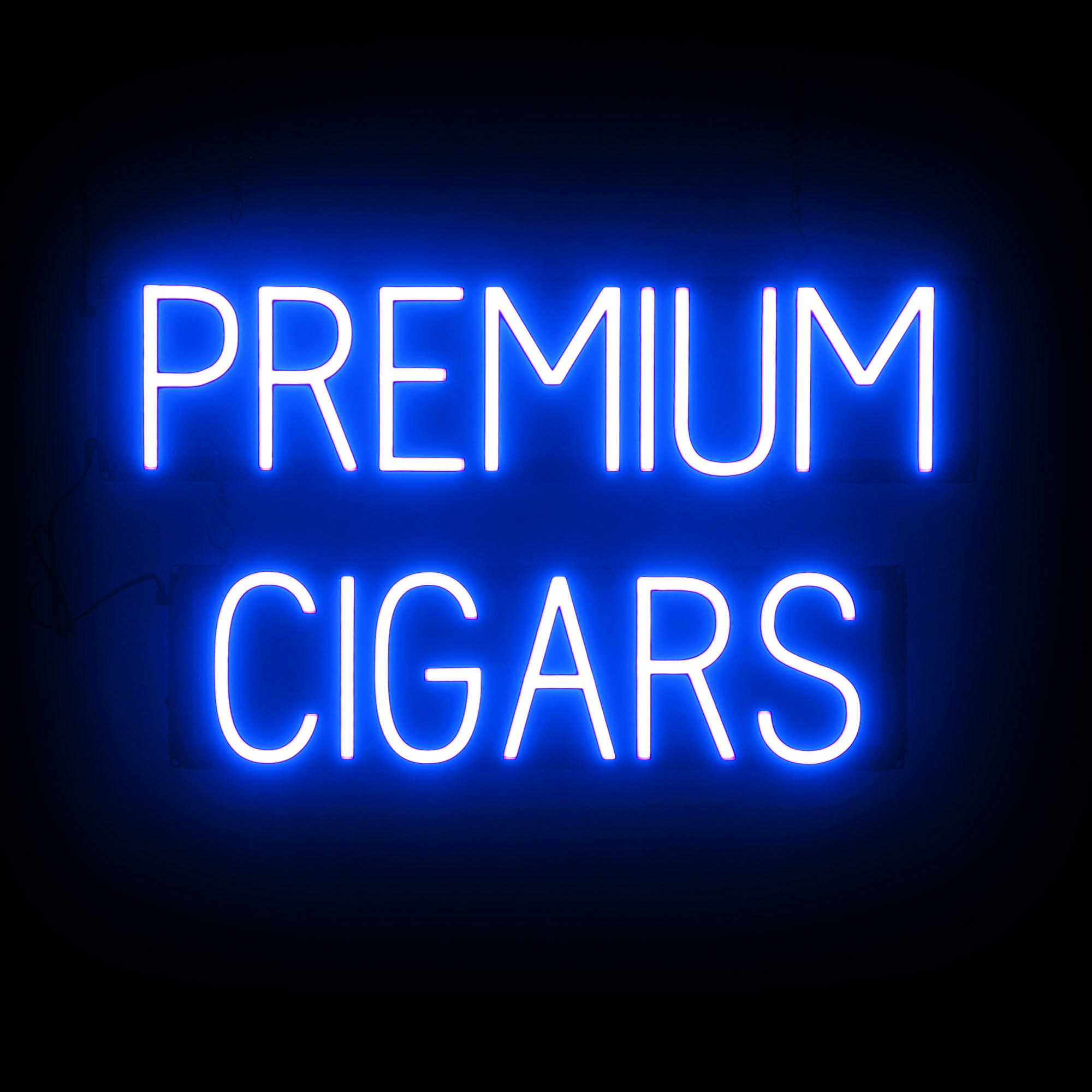 SpellBrite PREMIUM CIGARS Sign | Neon Sign Look, LED Light | 26.6" x 15 ...