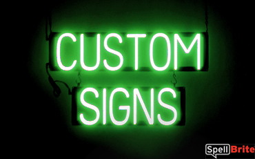 CUSTOM SIGNS in Red (Neon look, LED performance)