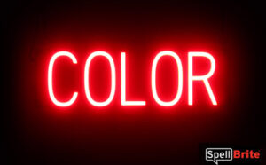 Red LED COLOR Sign, Neon Sign Look with LED Lights