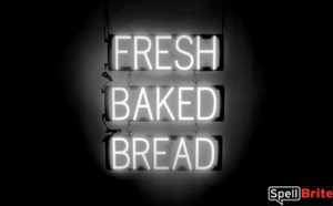 BAKERY Sign in Red, Neon Look with LED Light Source