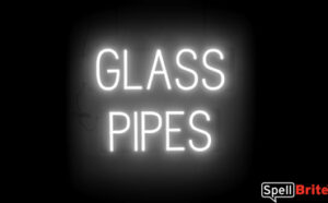 Neon-Like Red LED GLASS PIPES 2 Row Sign