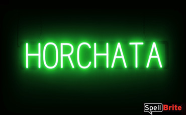 HORCHATA Sign | Neon Sign Look, LED Light Source