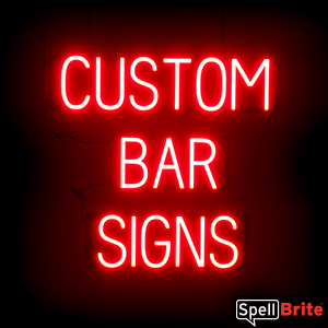 Custom Bar Signs for Business | Custom LED Sign, Neon Look