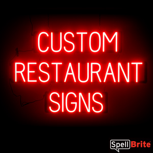 Custom Restaurant Signs | SpellBrite LED Signs for Business