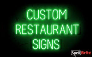 Custom Restaurant Signs | SpellBrite LED Signs for Business