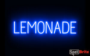 Red LED LEMONADE Sign, Neon Sign Look with LED Lights