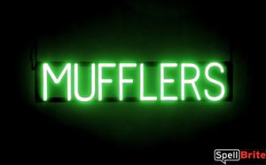 SMOG CHECK LED Sign in White, Neon Look