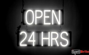 Open Late Sign, 2 Rows with 4 LED Color Choices