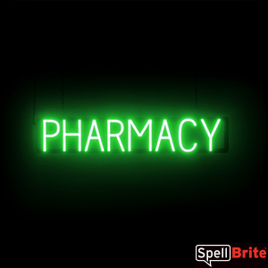 PHARMACY Sign in Green | Neon Sign Look, LED Light Source