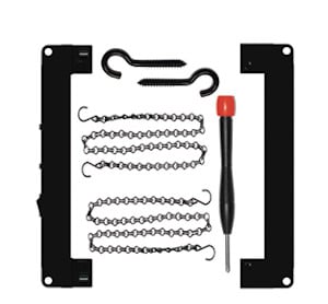 End Cap Kit with Hanging Chains and Hooks, SpellBrite