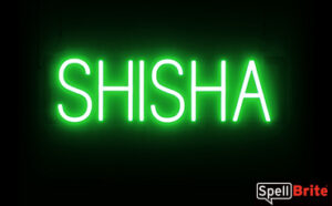 Red LED SHISHA Sign, Neon Sign Look with LED Lights