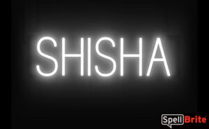 Red LED SHISHA Sign, Neon Sign Look with LED Lights