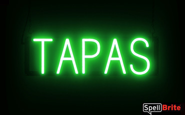 TAPAS Sign | Neon Sign Look, LED Light Source