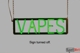 Red LED VAPES Sign, Neon Sign Look with LED Lights