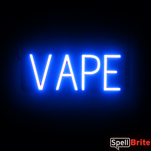 Blue LED VAPE Sign, Neon Sign Appearance with LED Lights