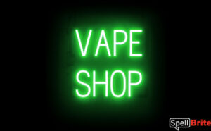 Blue LED VAPE SHOP Sign, Neon Sign Look with LED Lights