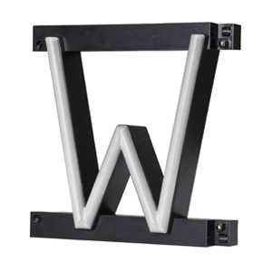 Letter W: White Neon-like LED Letter to Make Custom Signs