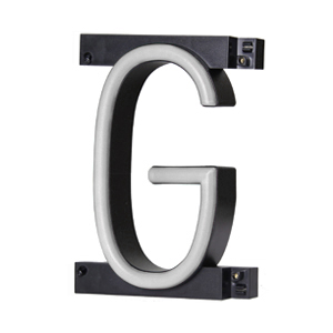 Letter G: White Neon-like LED Letter to Make Custom Signs