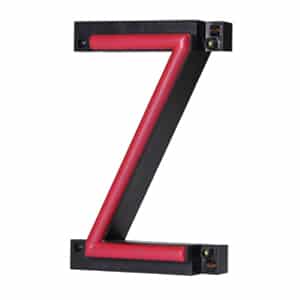 Letter Z: Red Neon-like LED Letter to Make Custom Signs