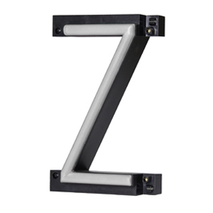Letter Z: White Neon-like LED Letter to Make Custom Signs