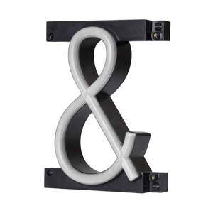 Ampersand: White Neon-like LED Character to Make Custom Signs