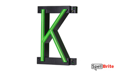 Letter K: Red Neon-like LED Letter to Make Custom Signs